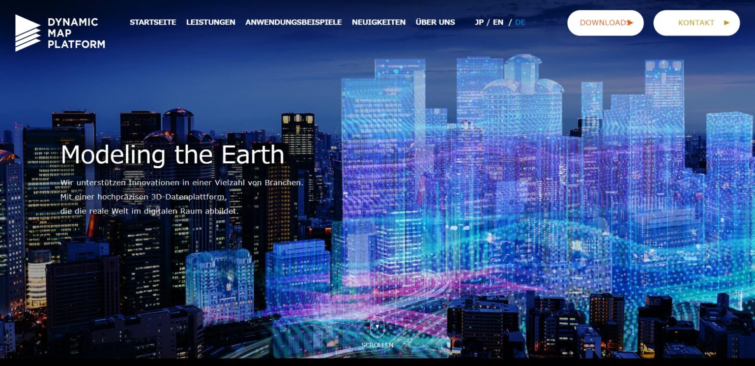 (Notices) Dynamic Map Platform Europe, GmbH Corporate website now open | Dynamic Map Platform Co ...